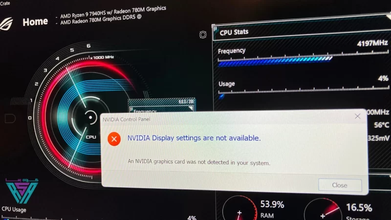 نحوه رفع خطای شناسایی نشدن gpu - رسا